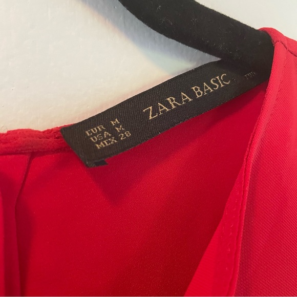 Zara | Tops | Zara Red Top | Poshmark